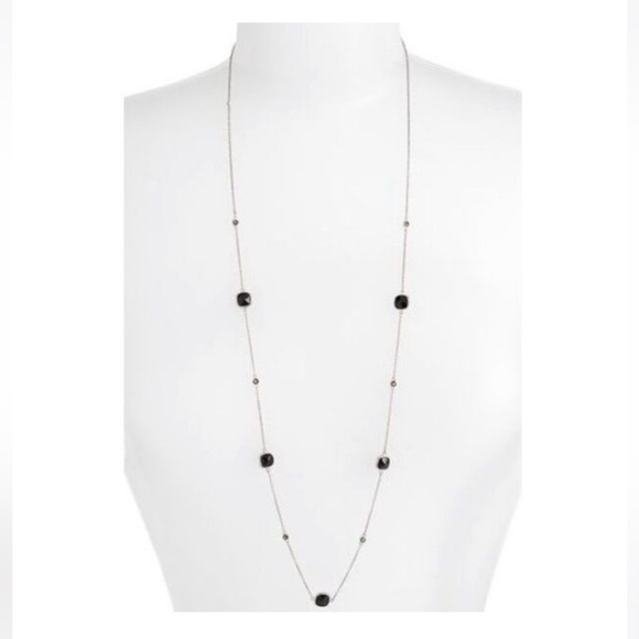Judith Jack | Jewelry | Judith Jack Onyx Stone Station Long Necklace ...